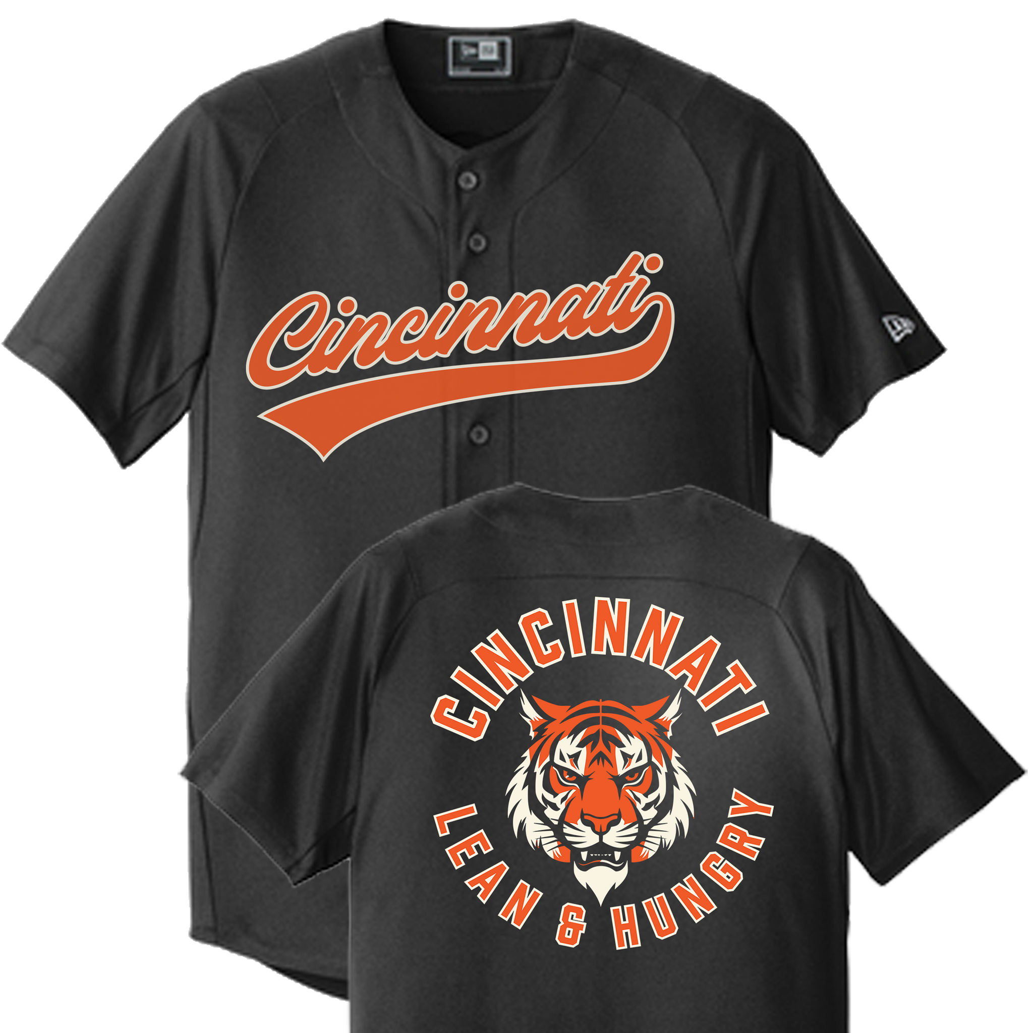 Cincinnati Football Baseball Jersey Lean and Hungry
