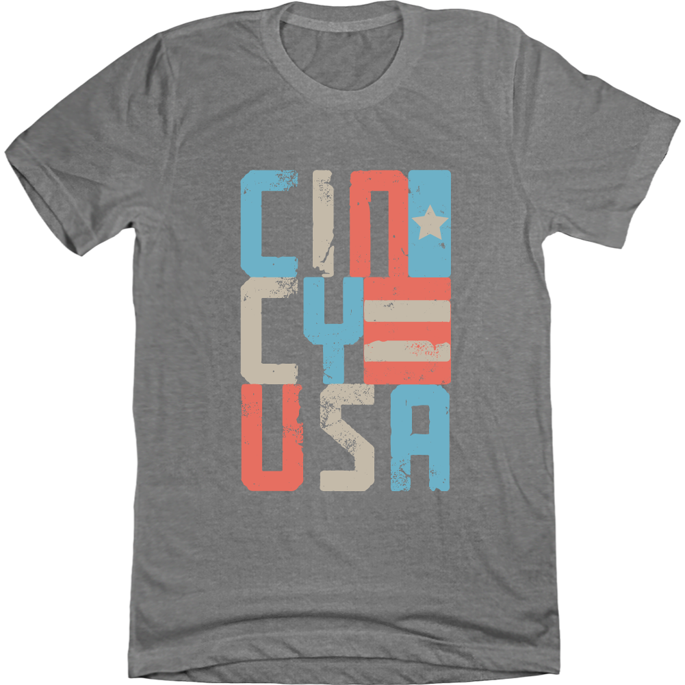 Cincy, USA Tee | Cincinnati Americana Apparel | Cincy Shirts