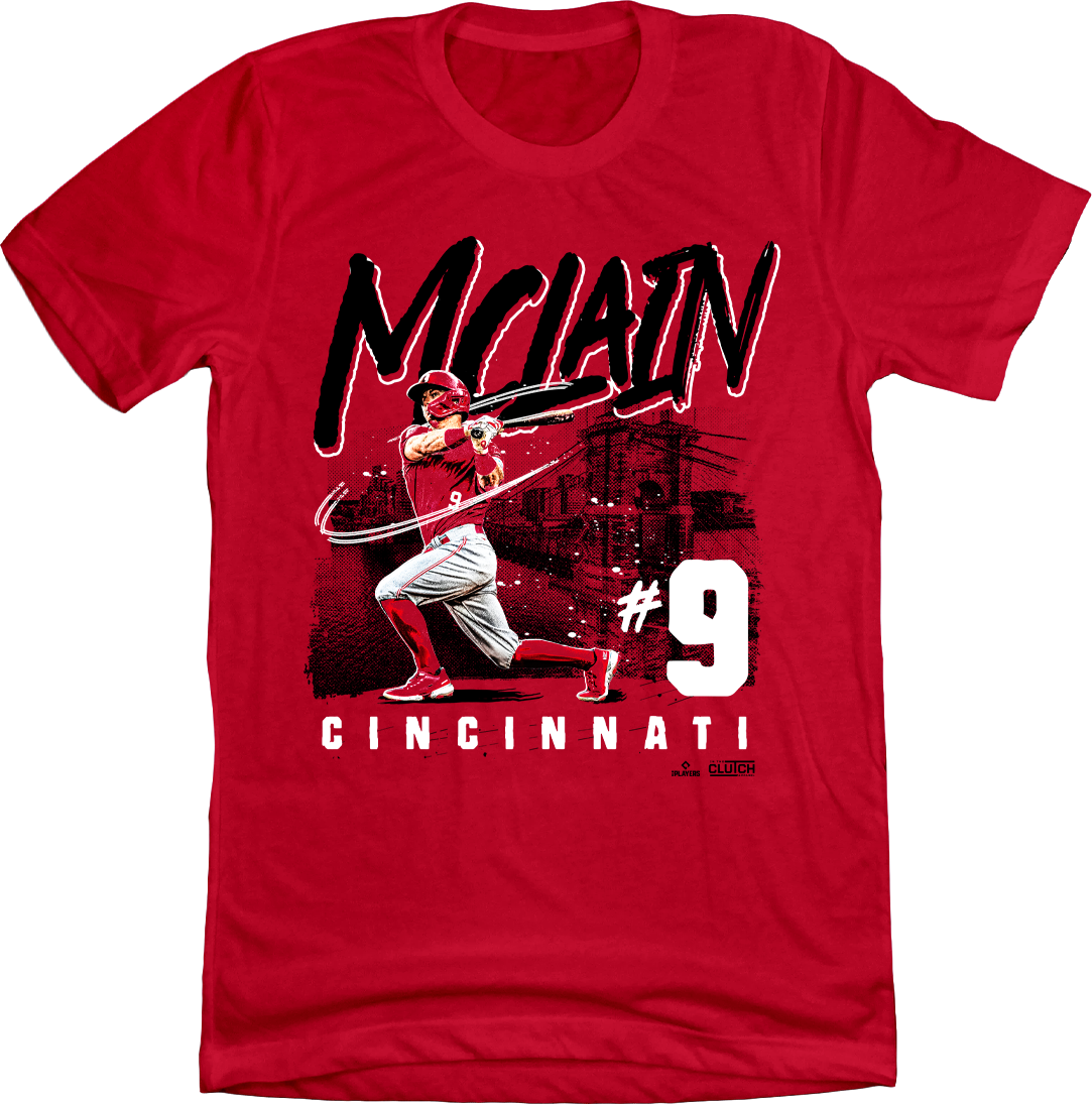 Matt McLain Relentless Spirit Grunge MLBPA Tee | Cincy Shirts