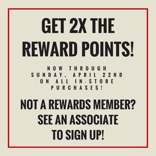 Get 2X the Reward Points All Week! | Cincy Shirts