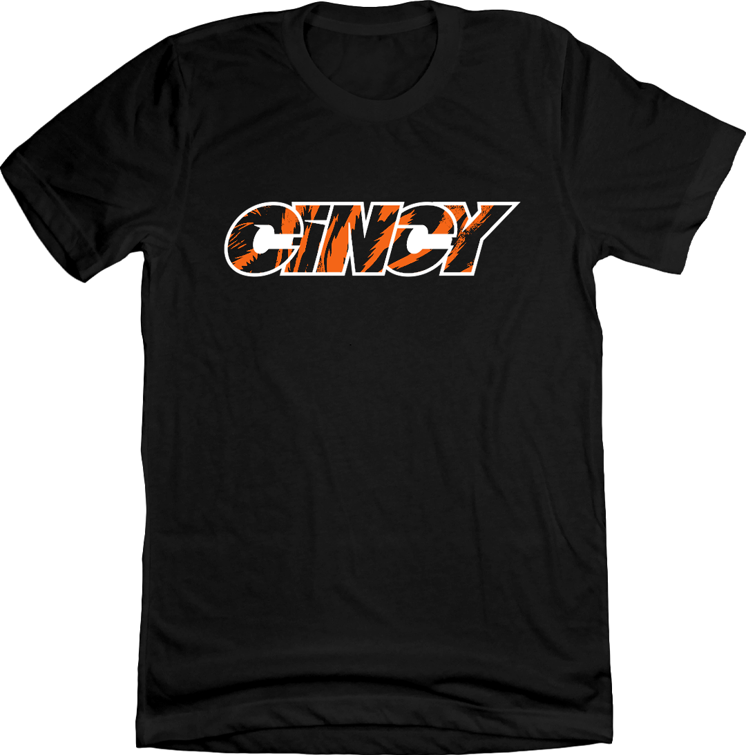 Cincy Football Stripes Tee | Cincinnati Sports Apparel | Cincy Shirts