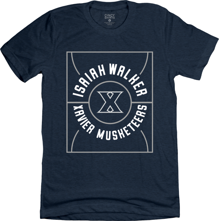 Isaiah Walker Full Court NIL Tee |Xavier Basketball Apparel | Cincy Shirts