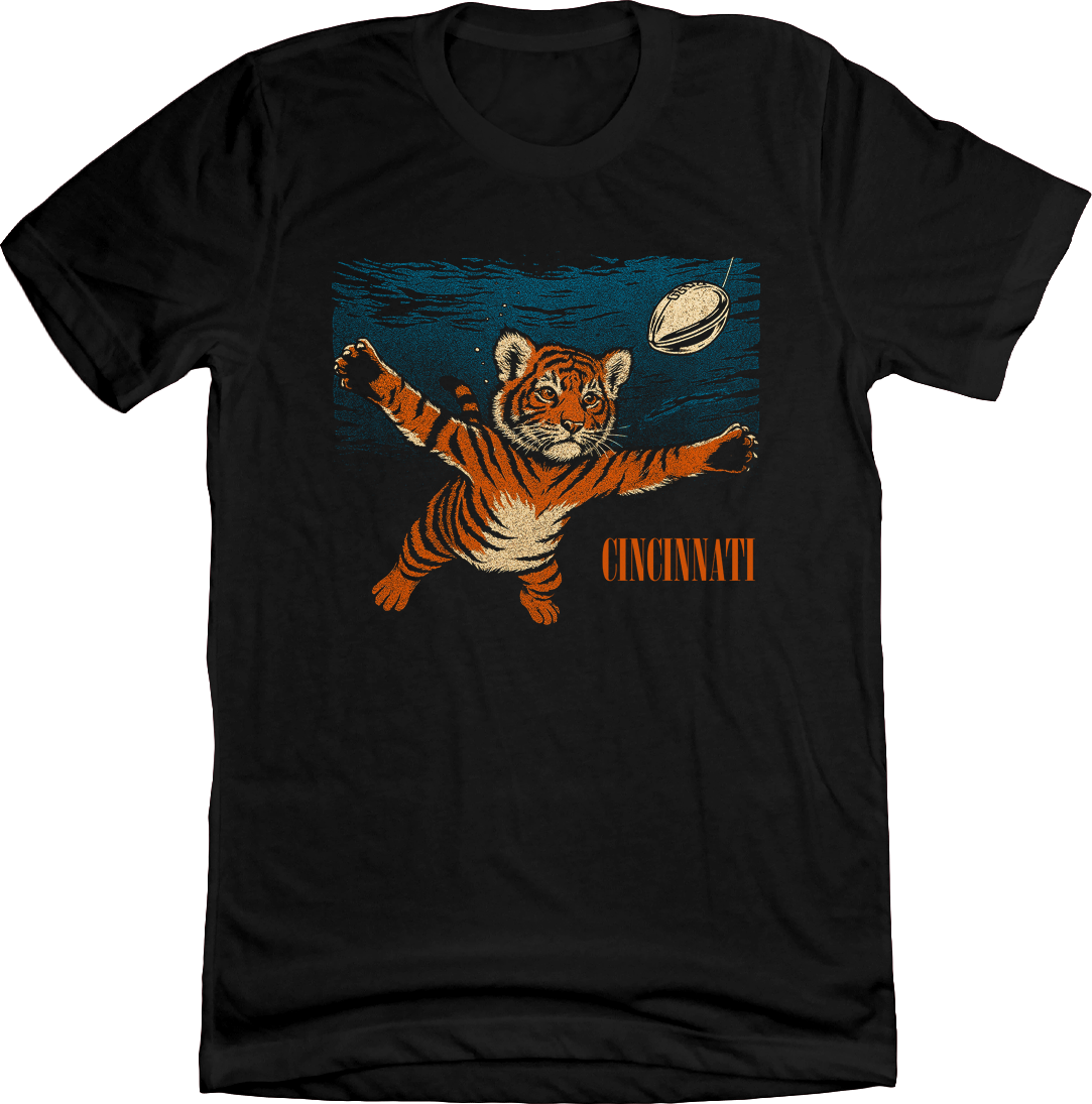 Cincinnati NIrvana Tiger | Cincy Shirts | Smells like Team Spirit