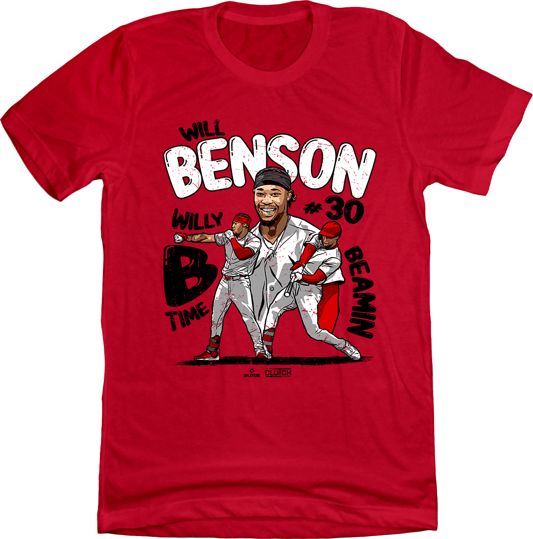 Will Benson is Beamin' Tee | Cincinnati MLBPA Apparel | Cincy Shirts
