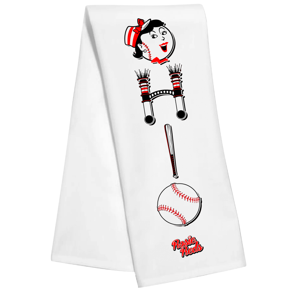 Rosie Reds Ohio Baseball Tea Towel | Cincy Shirts
