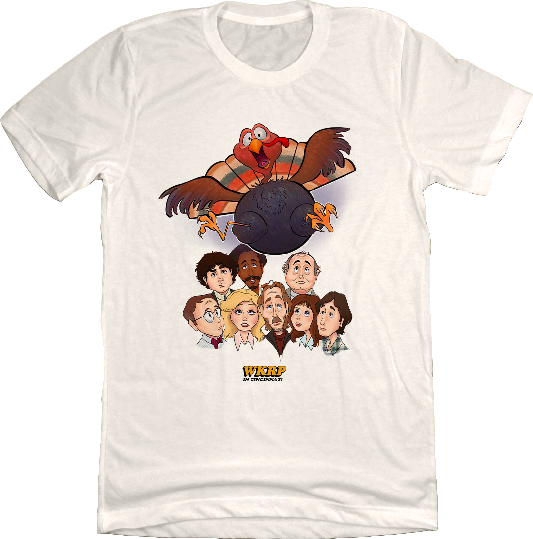 WKRP in Cincinnati Turkey Drop Drawing | Thanksgiving | Cincy Shirts