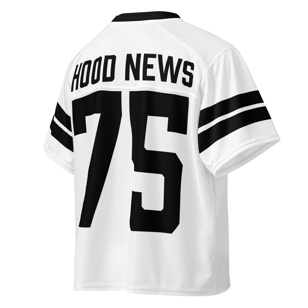 Hood News 75 Boxy football jersey