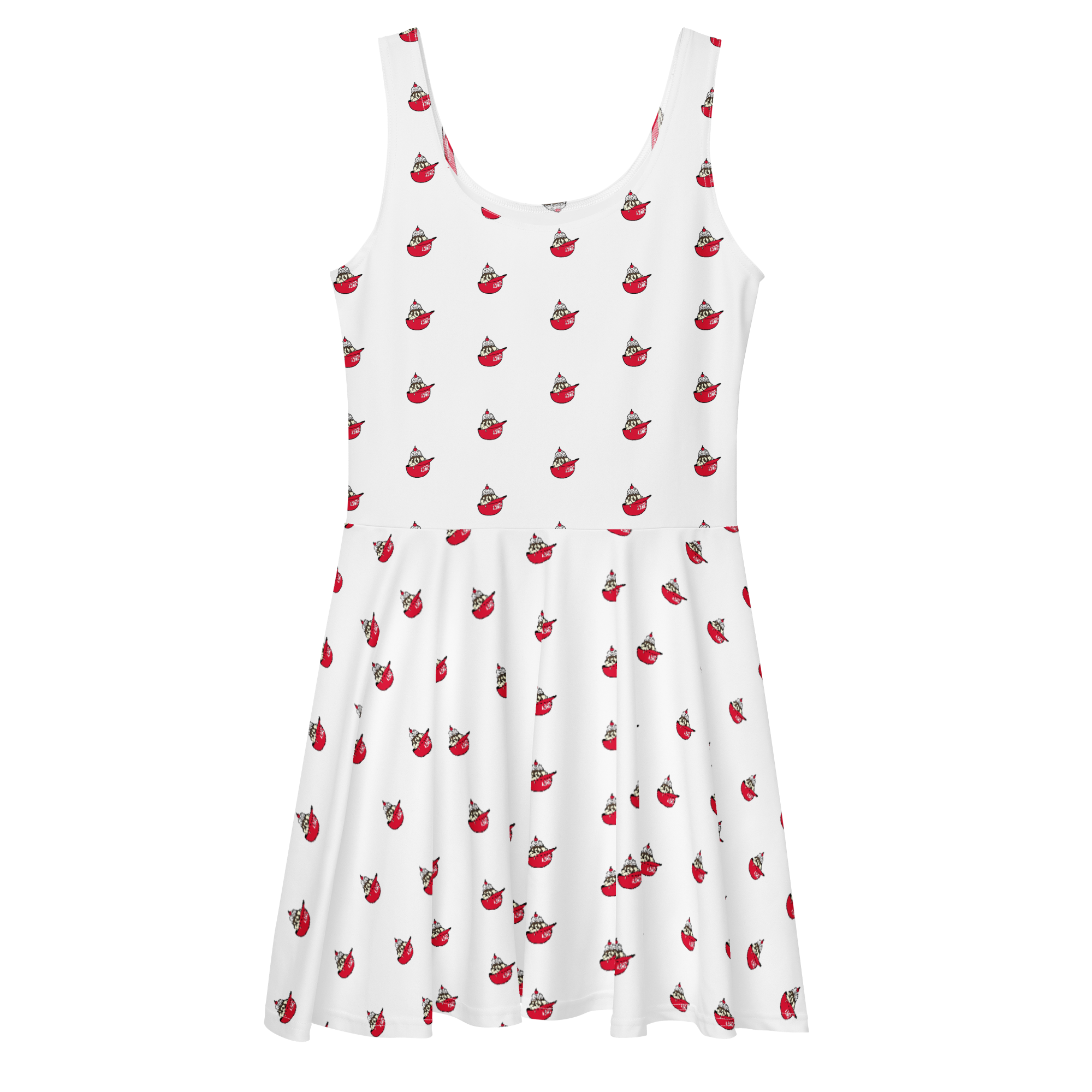 Ballpark Ice Cream Sundae Skater Dress