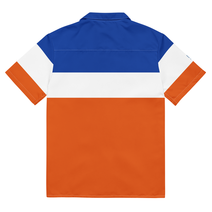 Retro FCC Jersey Knifey Lion Button Down Shirt
