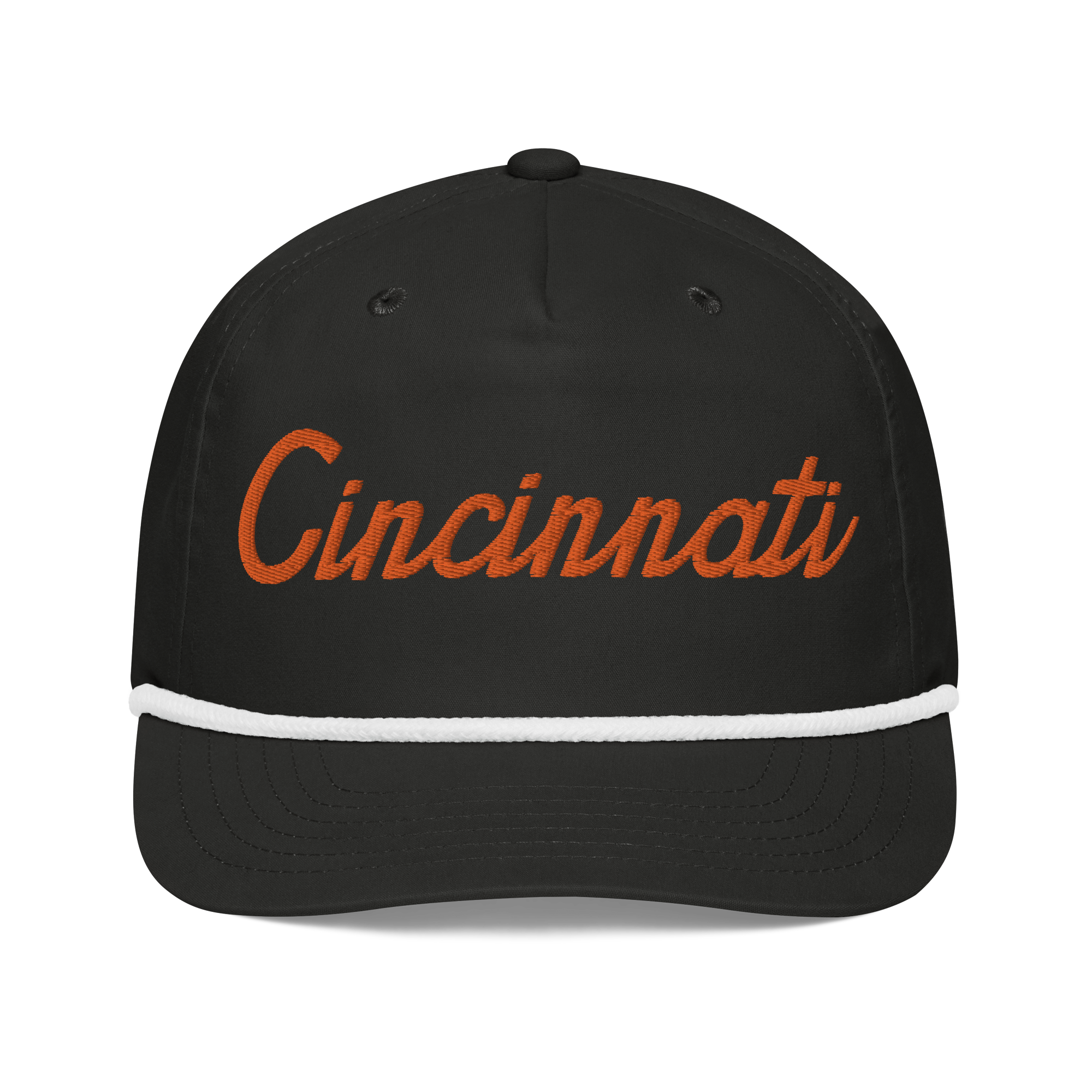 Cincinnati Classic Orange Script Rope Hat | Football | Cincy Shirts