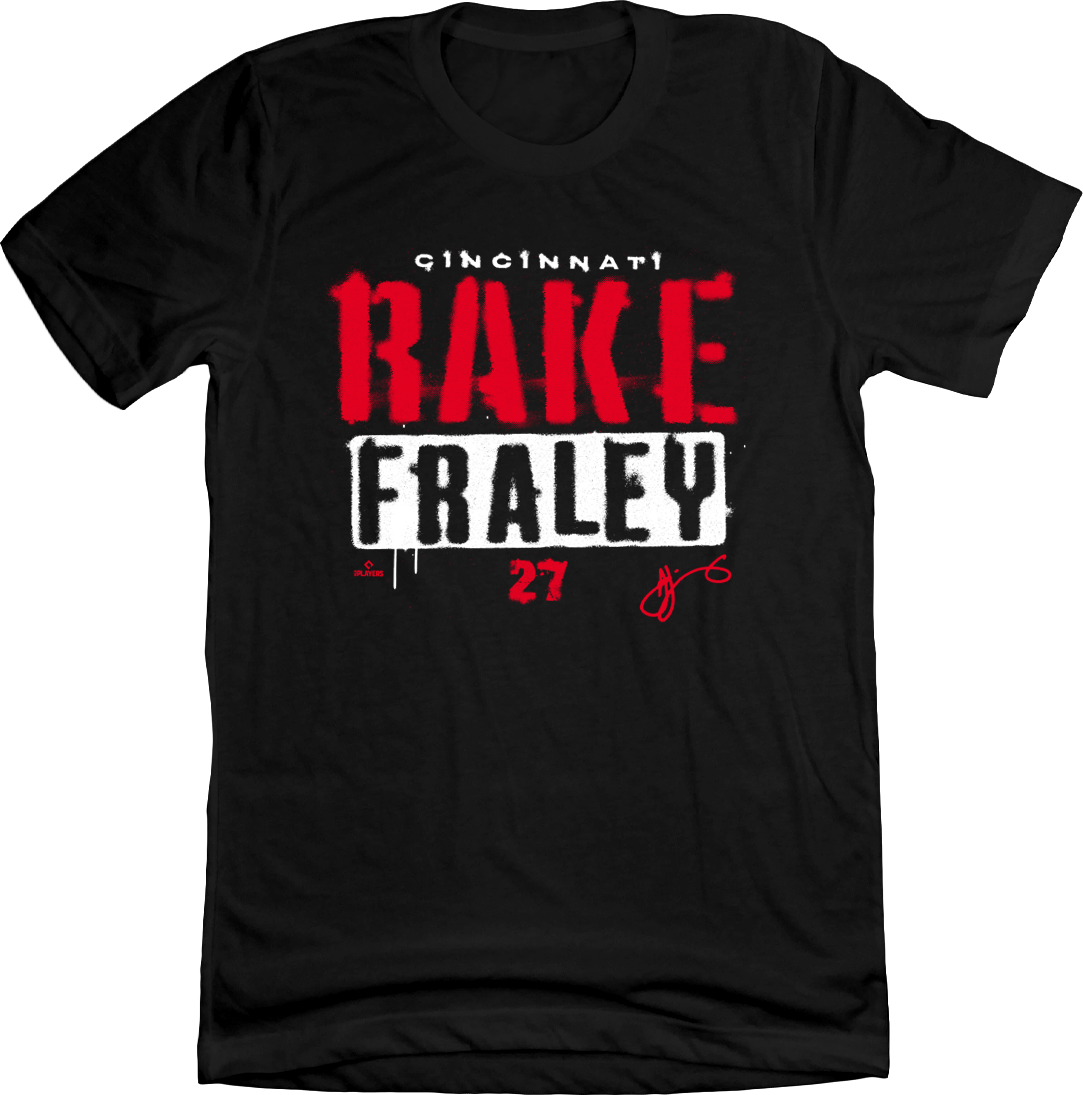Jake "Rake" Fraley Rake MLBPA | Cincinnati MLB Player Shirt | Cincy Shirts