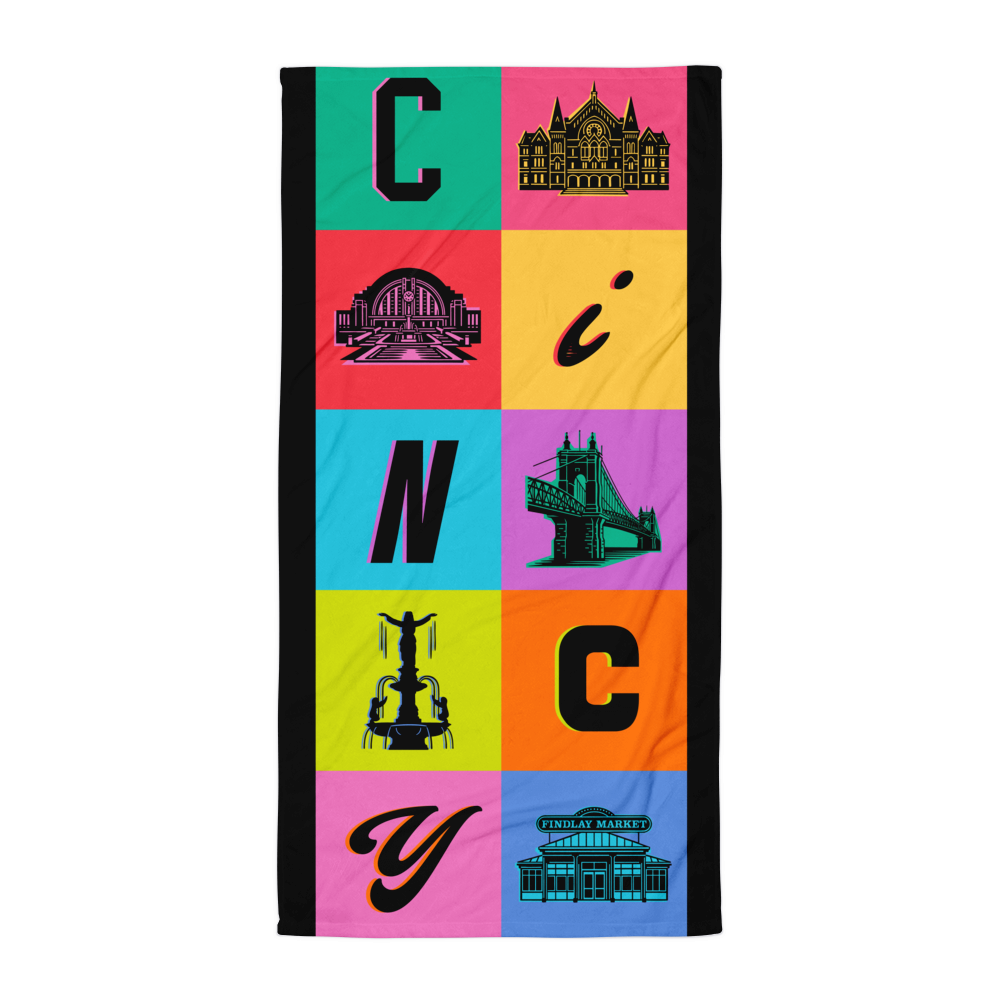Cincy Warhol Icons Towel
