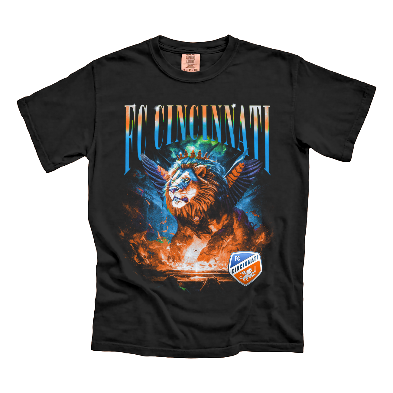 FC Cincinnati Winged Retro Lion | Cincinnati Soccer Apparel | Cincy Shirts