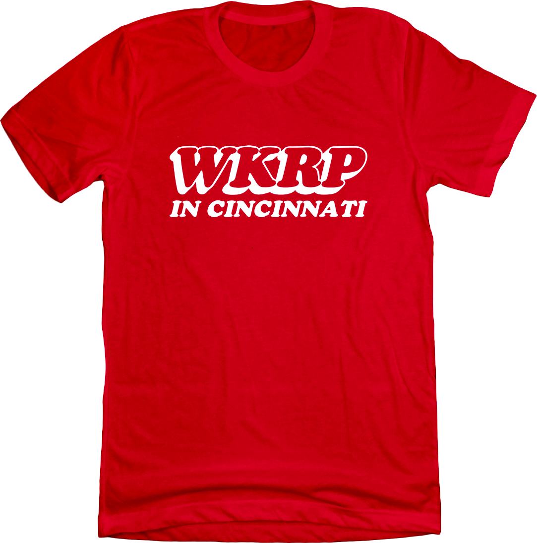 WKRP in Cincinnati White Logo | Historical Apparel | Cincy Shirts