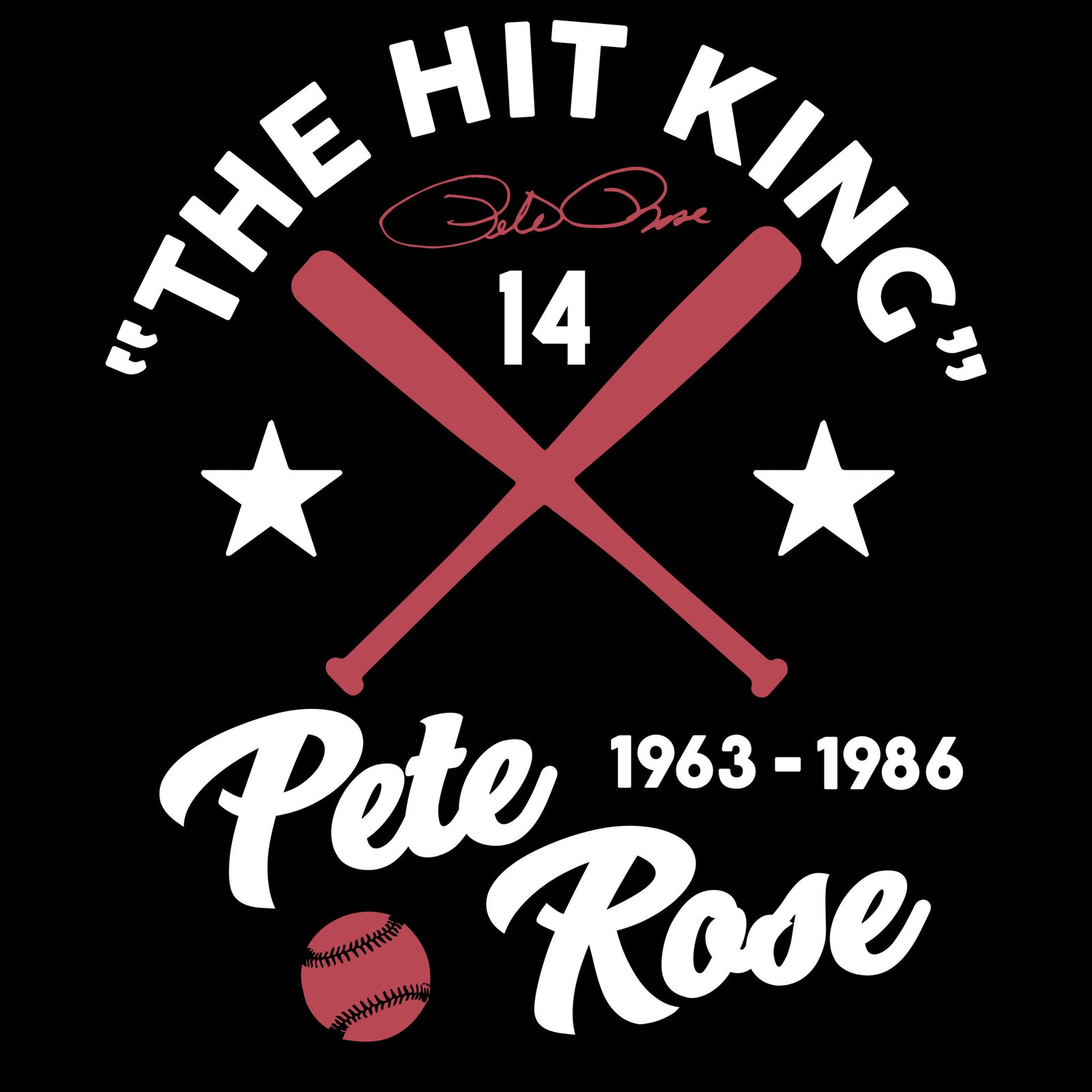 The Hit King Pete Rose | Cincinnati Baseball Apparel | Cincy Shirts