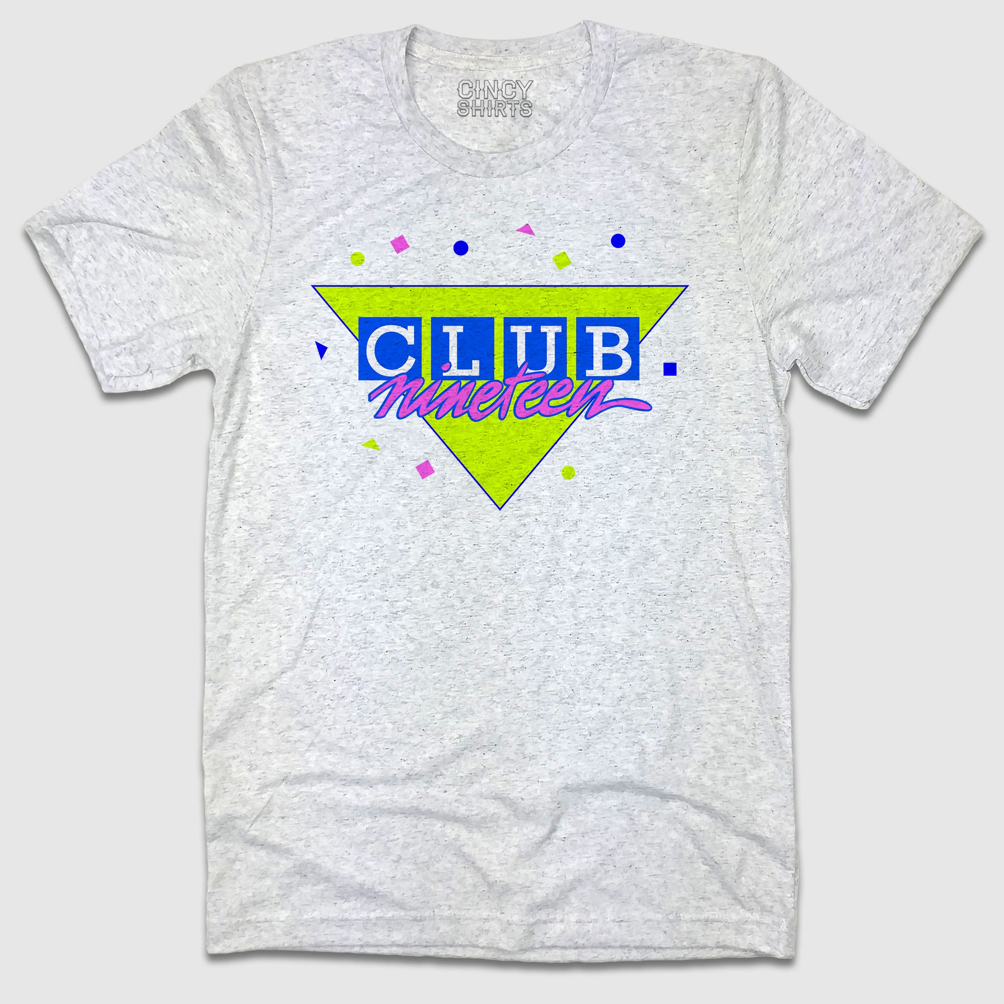 Club Nineteen Retro Logo Tee | Vintage TV Apparel | Cincy Shirts