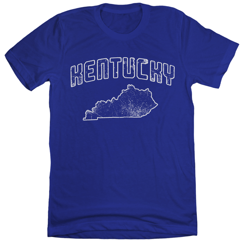 Kentucky Outline Blue | Kentucky Apparel | Cincy Shirts
