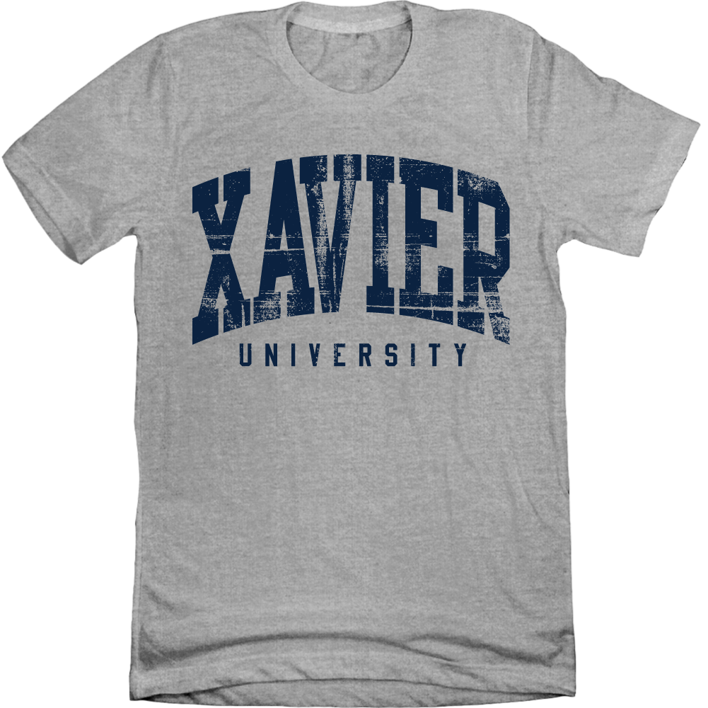 Xavier Block Distressed | Xavier University Apparel | Cincy Shirts