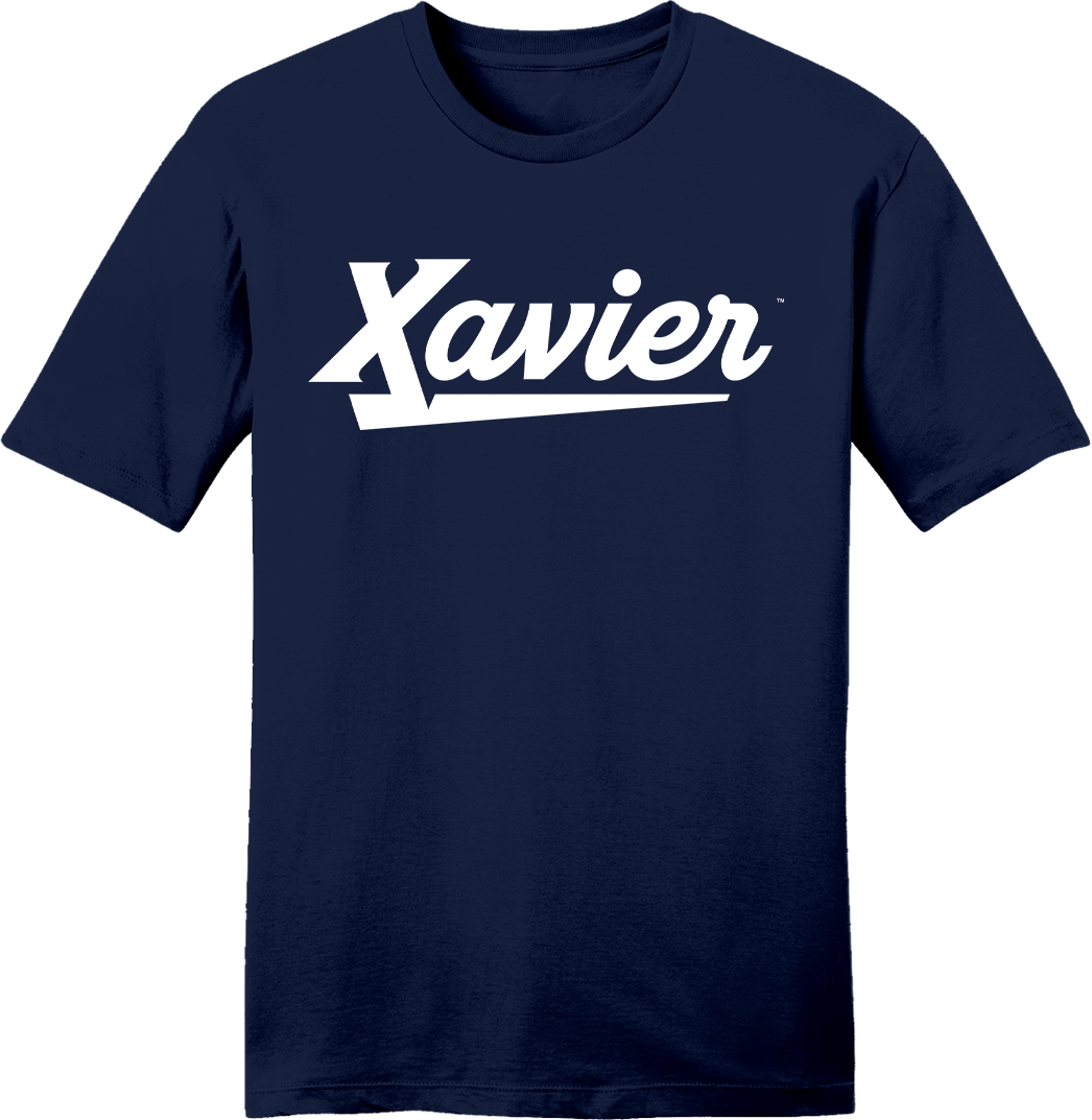Xavier Script Logo | Collegiate Apparel | Cincy Shirts