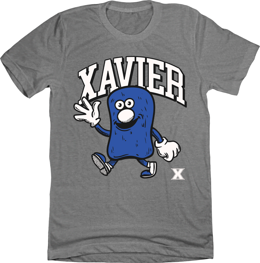 Xavier Blob Vintage Mascot | Xavier University Apparel | Cincy Shirts